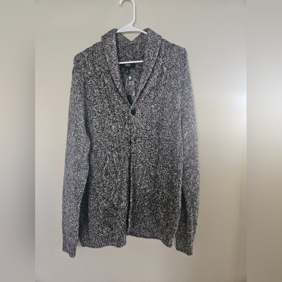 1901 | Sweaters | 91 Mens Black And White Cardigan Sweater | Poshmark
